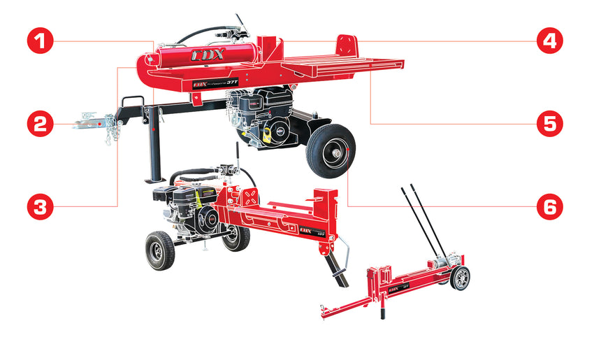 12T Manual Log Splitter - MS12 – COX MOWERS